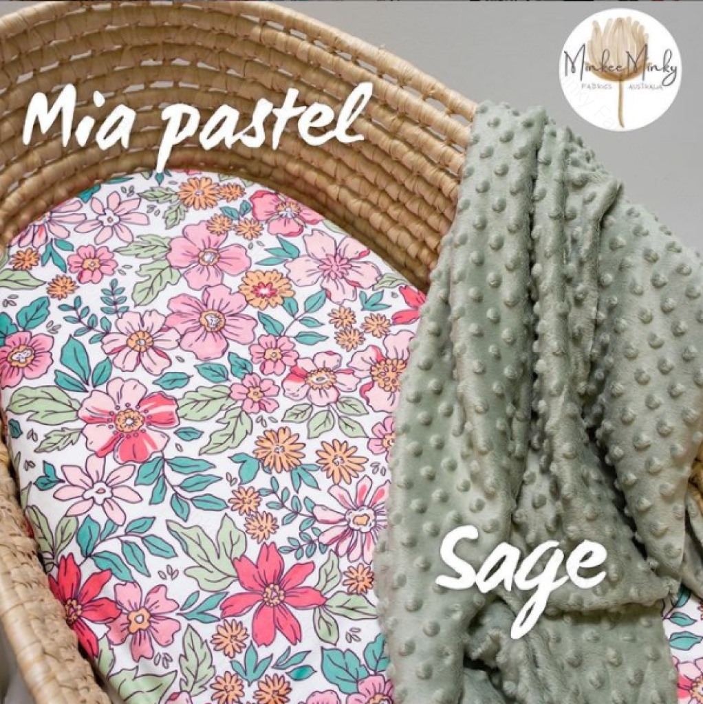 Premium Minky Dot Fabric - Desert Sage – Minkee Minky Fabrics Australia