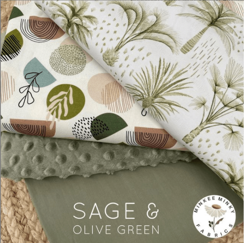Premium Minky Dot Fabric - Desert Sage – Minkee Minky Fabrics Australia